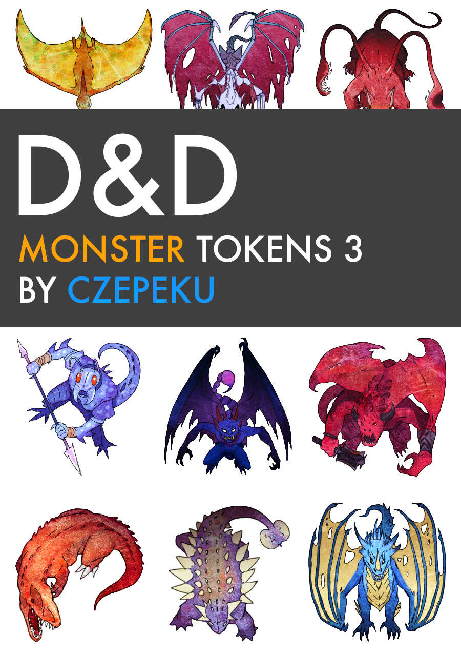 DnD Monster Tokens 3 - Czepeku | Monster Tokens | DriveThruRPG
