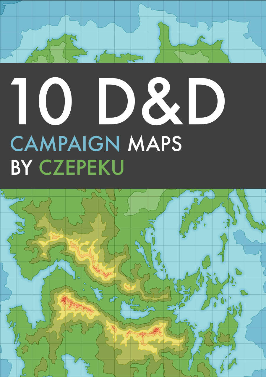 10 Stylized DnD Campaign Maps - Czepeku | Campaign Maps | DriveThruRPG