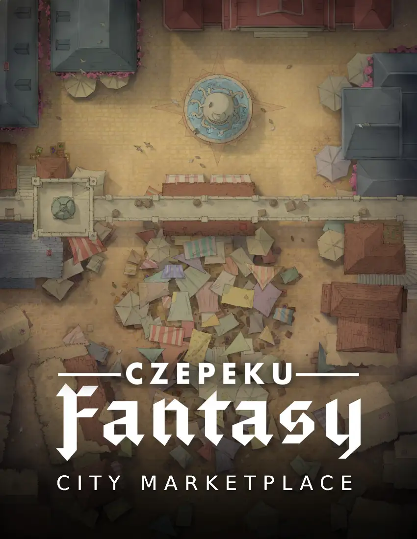 City Marketplace Map Pack | Roll20 VTT - Czepeku | Battlemaps ...