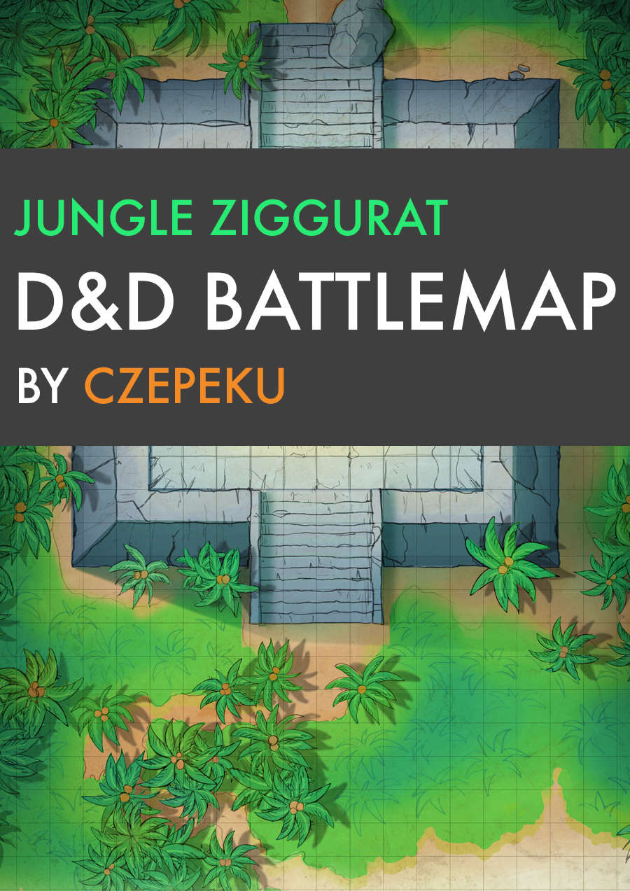 Jungle Ziggurat DnD Battlemaps - Czepeku | Battlemaps | DriveThruRPG