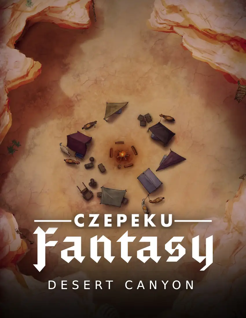 Desert Canyon Map Pack | Roll20 VTT - Czepeku | Battlemaps | DriveThruRPG