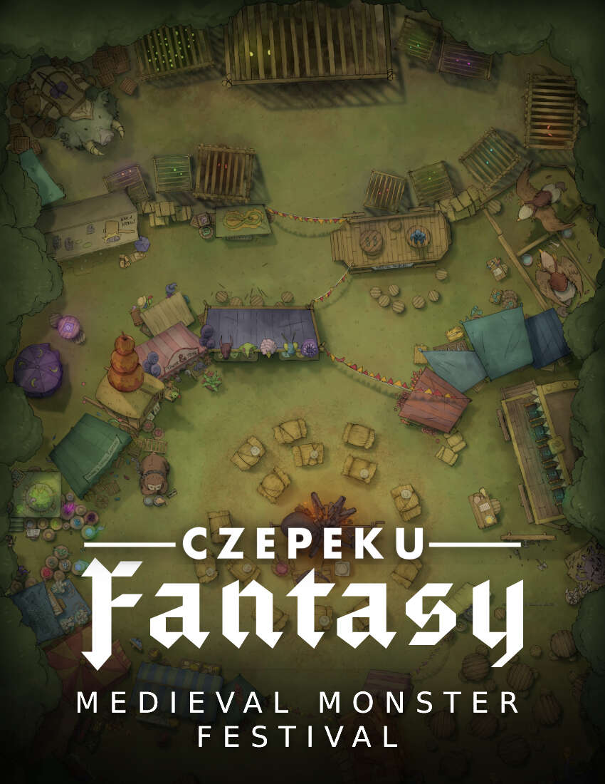 Medieval Monster Festival Map Pack | Roll20 VTT - Czepeku | Battlemaps ...