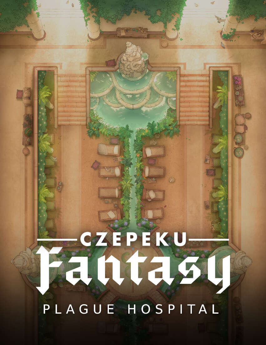 Plague Hospital Map Pack | Roll20 VTT - Czepeku | Battlemaps | DriveThruRPG