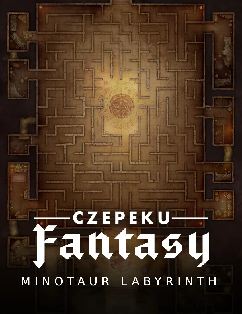 Minotaur Labyrinth Map Pack | Roll20 VTT - Czepeku | Battlemaps ...