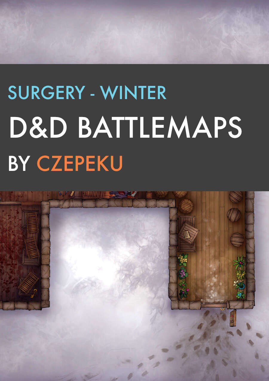 Surgery - Winter Collection - DnD Battlemaps - Czepeku | Battlemaps ...