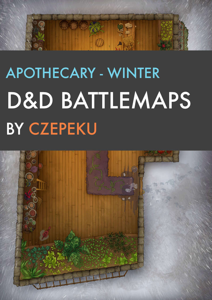 Apothecary - Winter Collection - DnD Battlemaps - Czepeku | Battlemaps ...