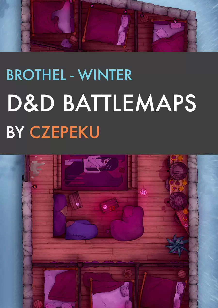 Brothel - Winter Collection - DnD Battlemaps - Czepeku | Battlemaps ...