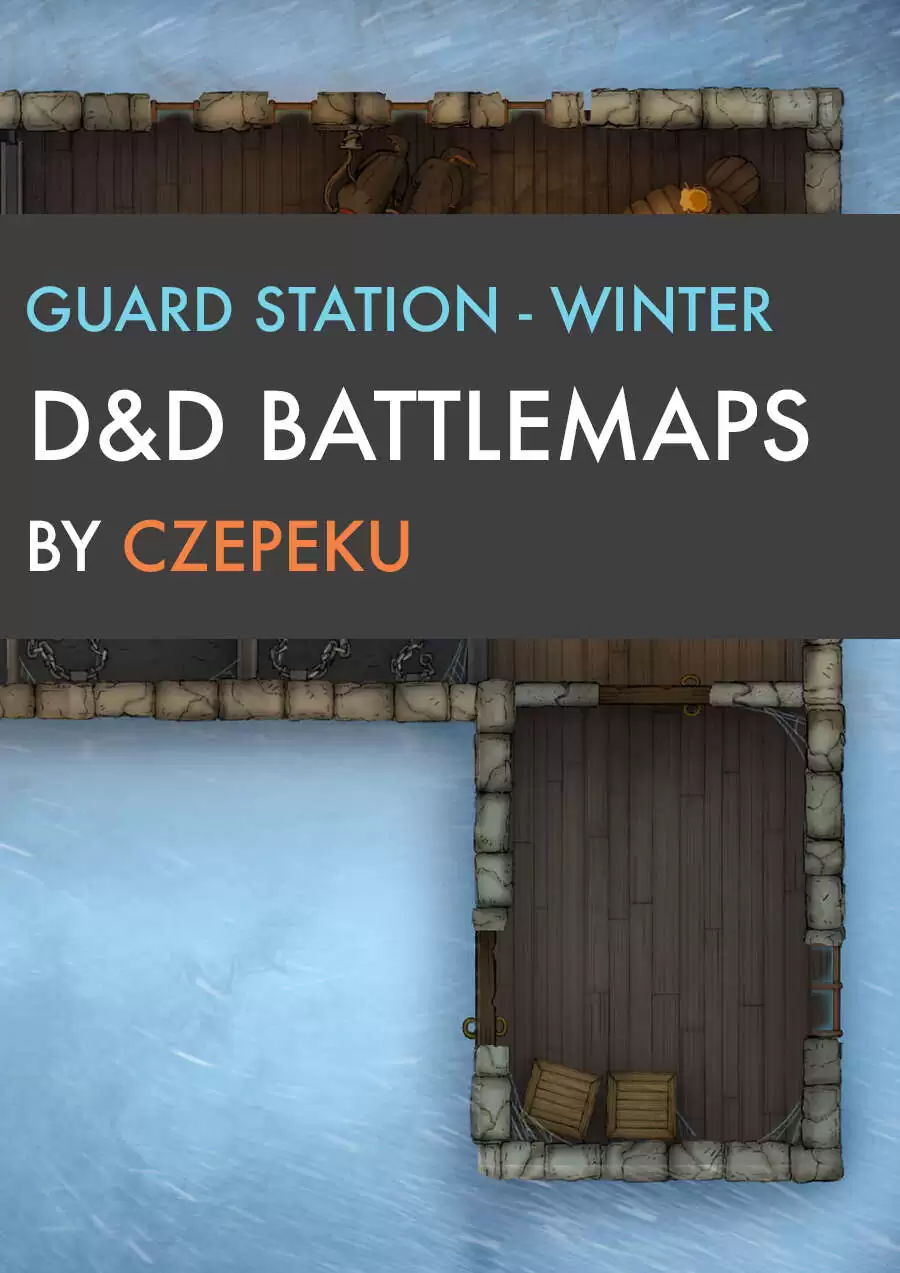 Guard Station - Winter Collection - DnD Battlemaps - Czepeku ...