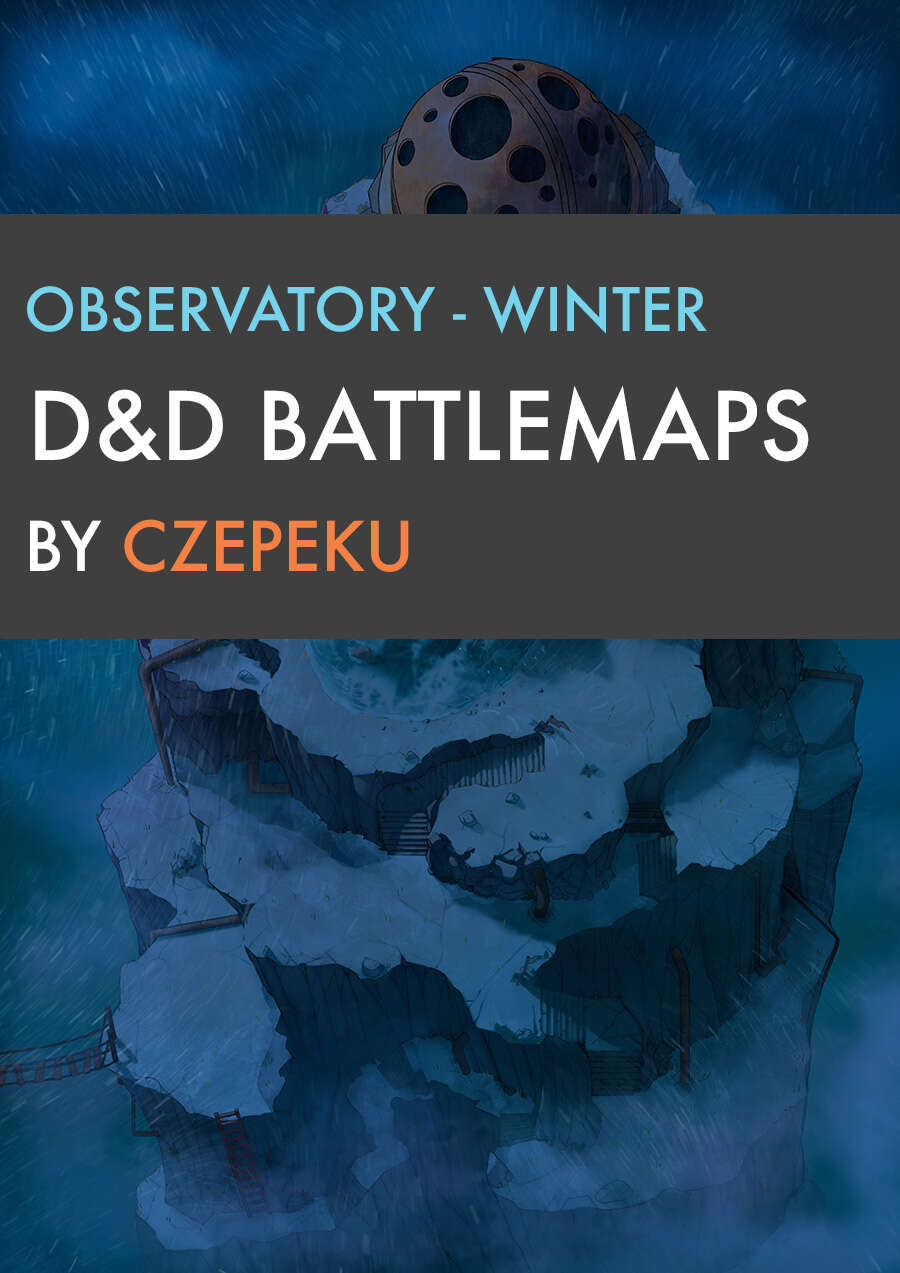 Observatory - Winter Collection - DnD Battlemaps - Czepeku | Battlemaps ...