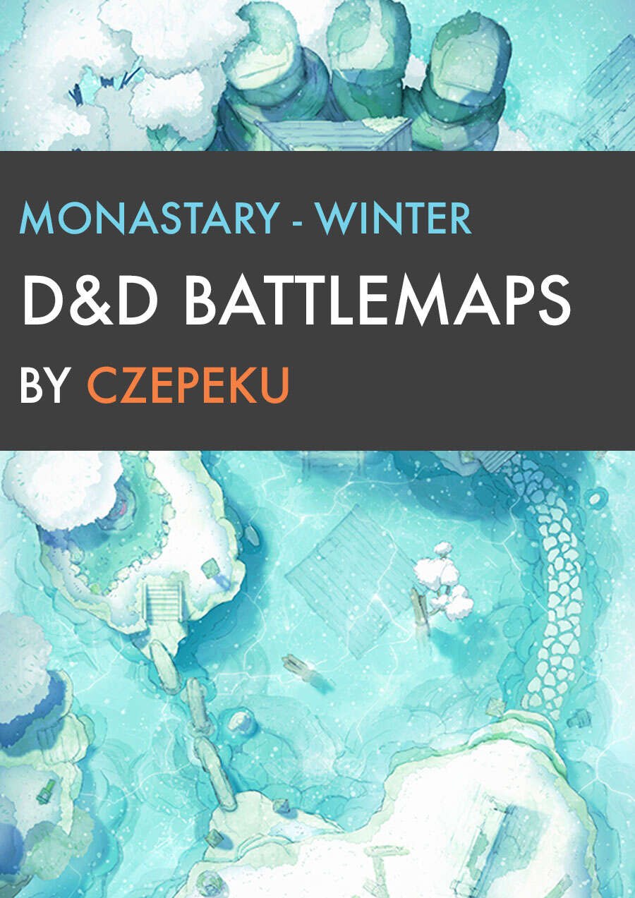 Monastery - Winter Collection - DnD Battlemaps - Czepeku | Battlemaps ...