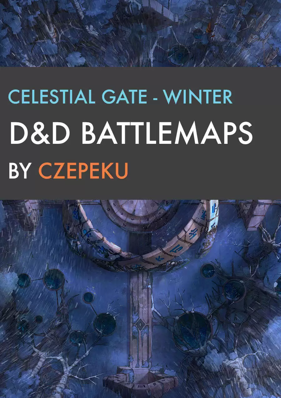 Celestial Gate - Winter Collection - DnD Battlemaps - Czepeku ...