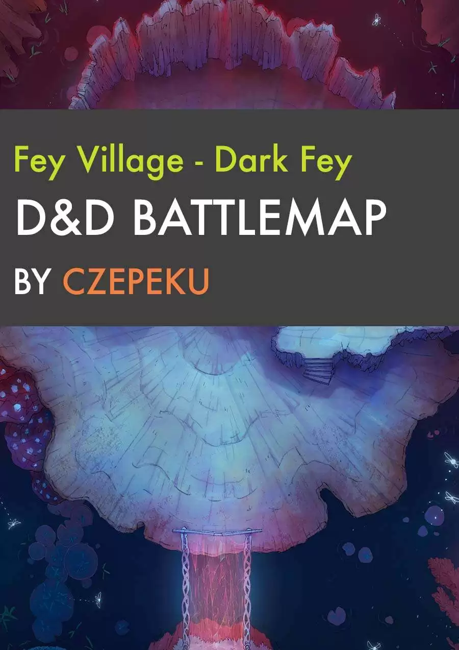 Fey Village (Dark Fey) - Fey Collection - DnD Battlemap - Czepeku ...
