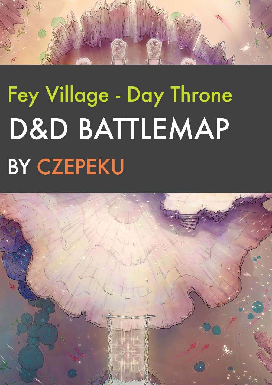 Fey Village (Day Throne) - Fey Collection - DnD Battlemap - Czepeku ...