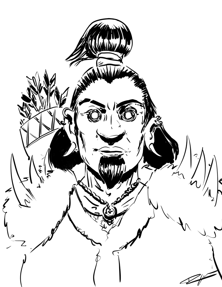 Character Ink - Archer - RPG Stock Art - No Man Entertainment ...