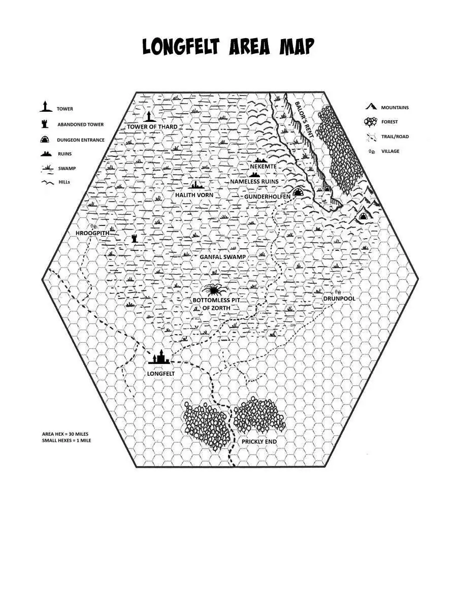 Gunderholfen Area Map - G. Hawkins | DriveThruRPG