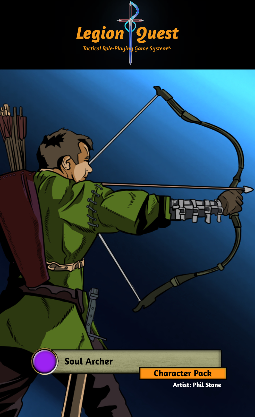 LQv1 - Soul Archer Character Pack - Legion Quest: TRPGS | DriveThruRPG
