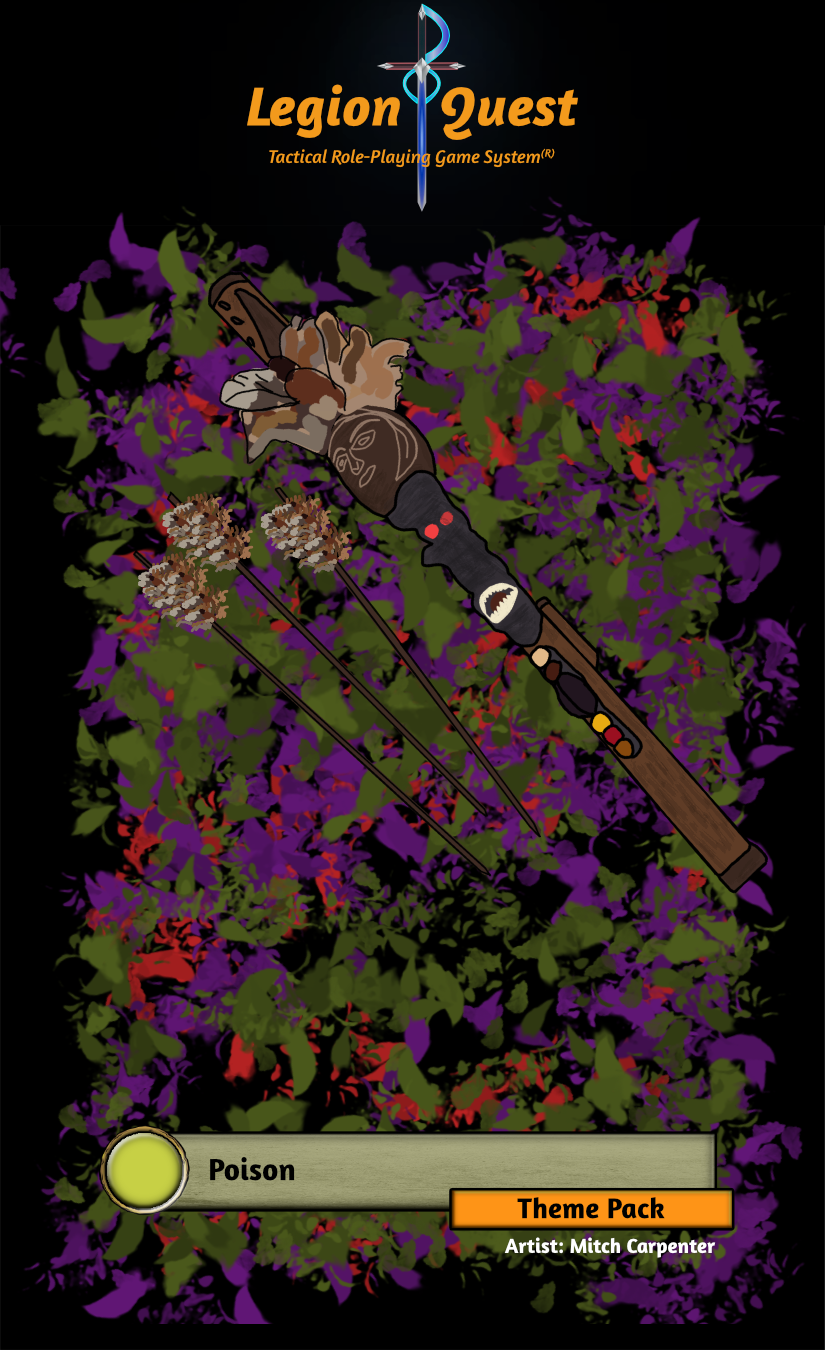 LQv1 - Poison Theme Pack - Legion Quest: TRPGS | DriveThruRPG