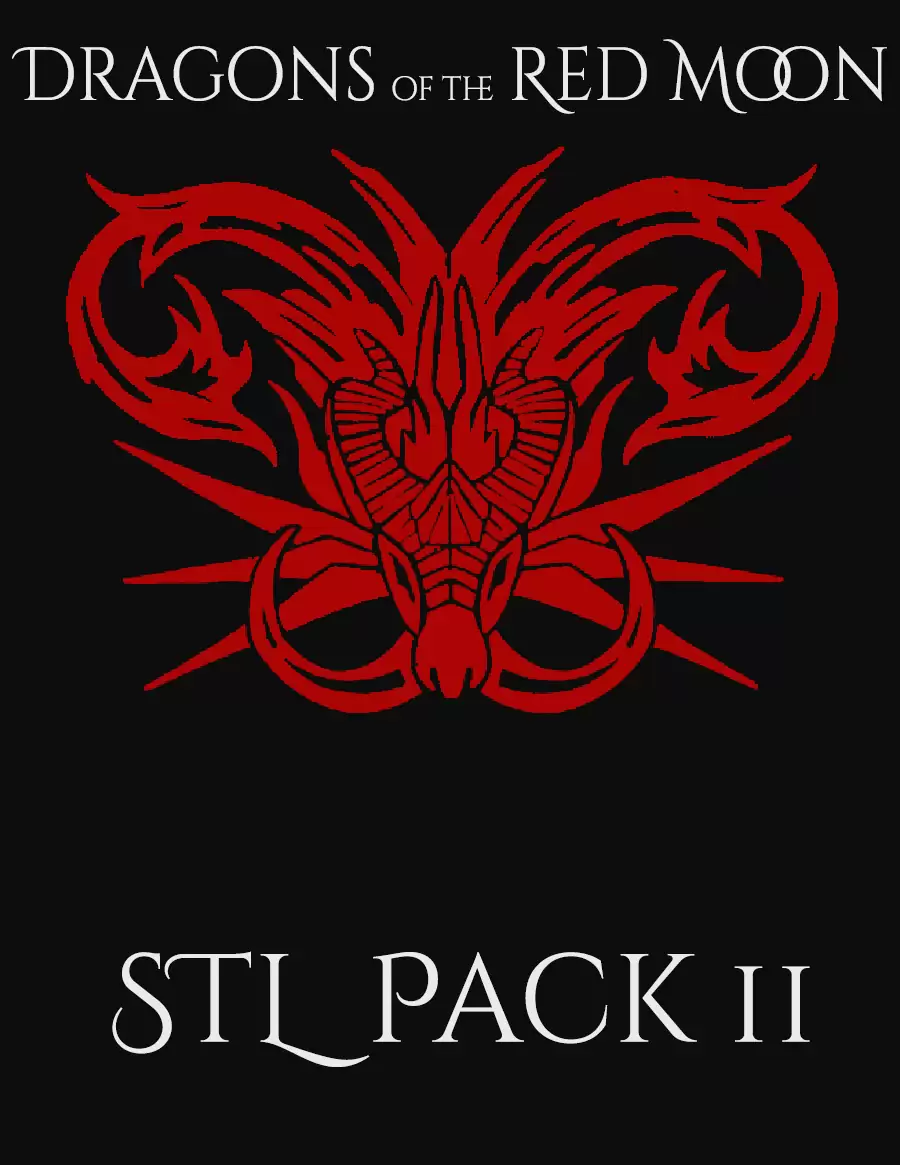 Dragons of the Red Moon: STL dragons (pack2) - Draco studios | DriveThruRPG