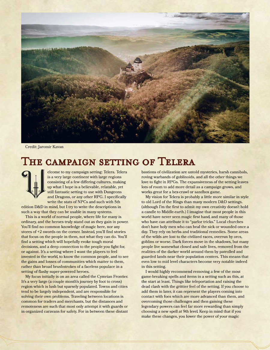 Telera Campaign Setting - Telera Publishing | DriveThruRPG
