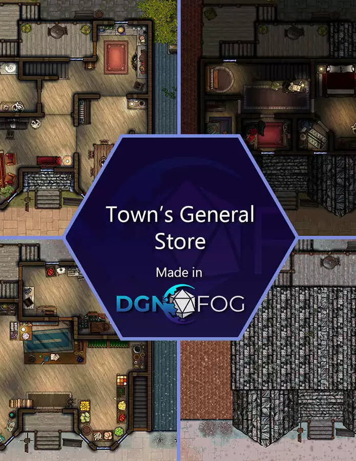 Town's General Store - Map Pack - Wendigo Workshop | TTRPG Maps ...