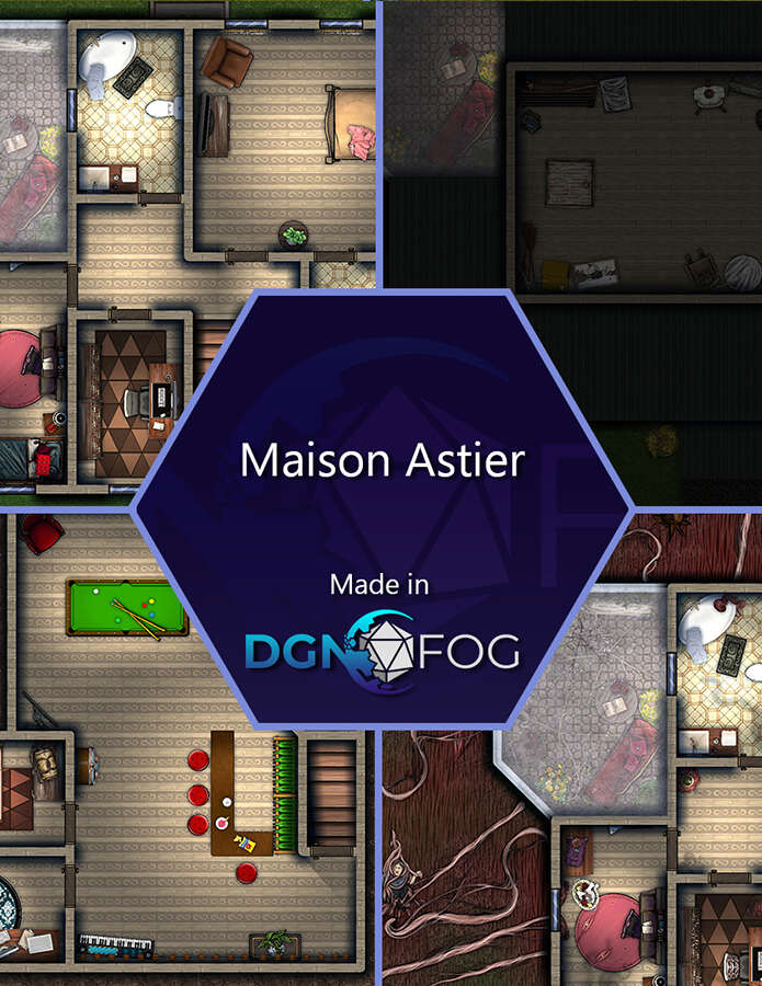 Maison Astier - Map Pack - Wendigo Workshop | TTRPG Maps | DriveThruRPG