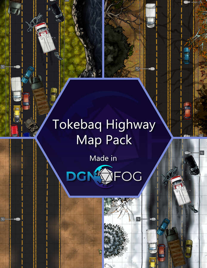 Tokebaq Highway - Map Pack - Wendigo Workshop | TTRPG Maps | DriveThruRPG