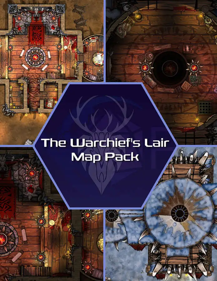 The Warchief's Lair - Map Pack - Wendigo Workshop | TTRPG Maps ...