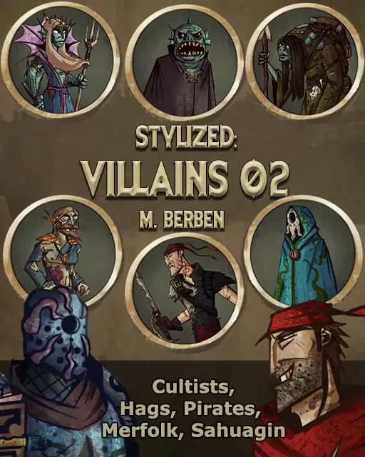 Stylized: Villains 02 - Mathias Berben Art | DriveThruRPG