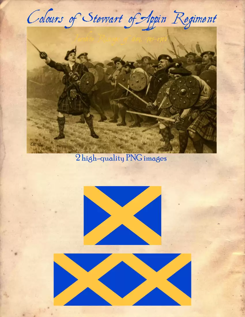 1745 Appin Stewart Flag - Through All Ages LLC | DriveThruRPG