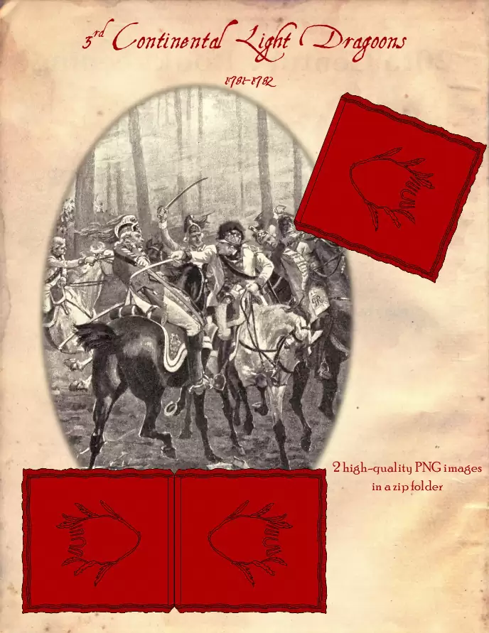 1781 3rd Continental Light Dragoons Standard - Through All Ages LLC ...