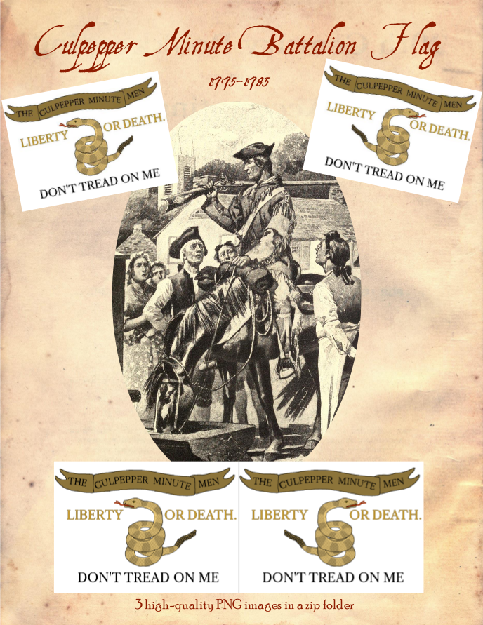 1775-1783 Culpepper Minute Battalion Flag - Through All Ages LLC ...