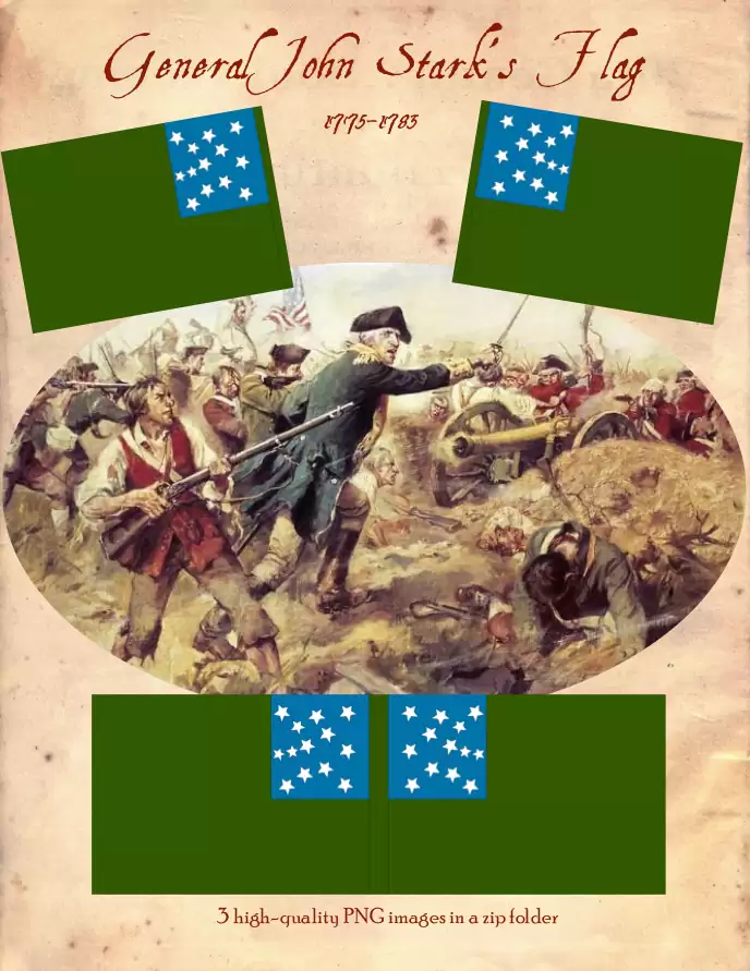 1775-1783 General John Stark Flag - Through All Ages LLC | DriveThruRPG