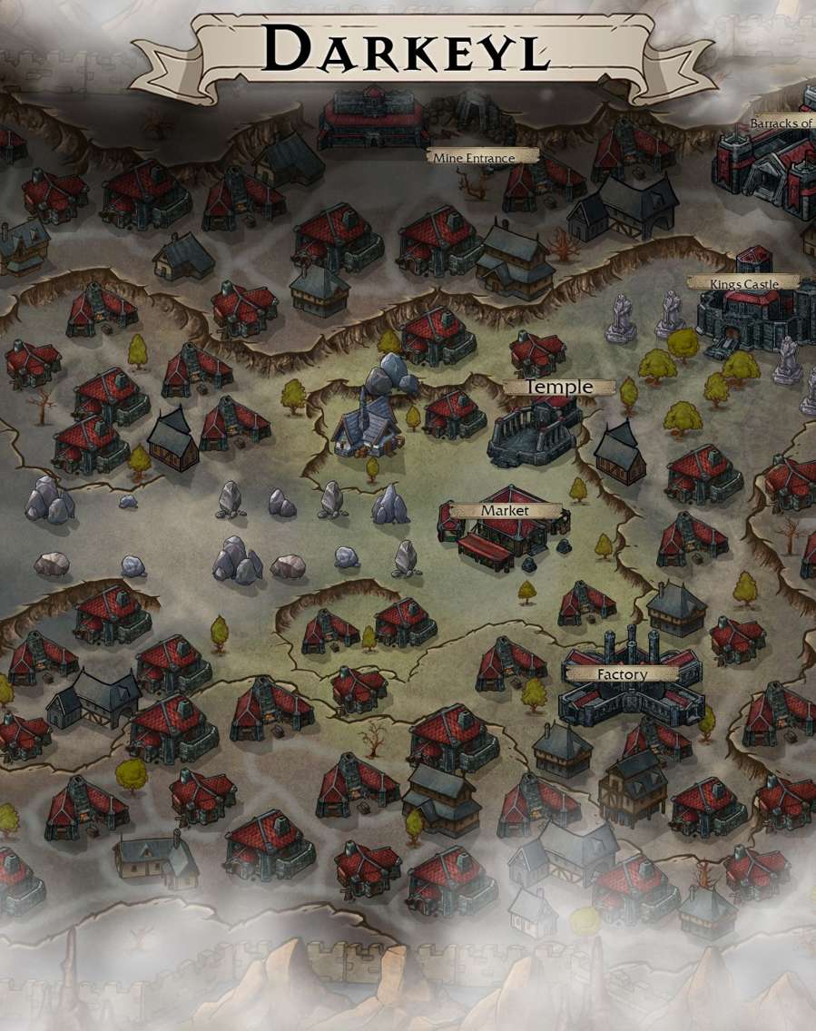 Darkeyl Dwarven City Map - LeLanglacier | DriveThruRPG