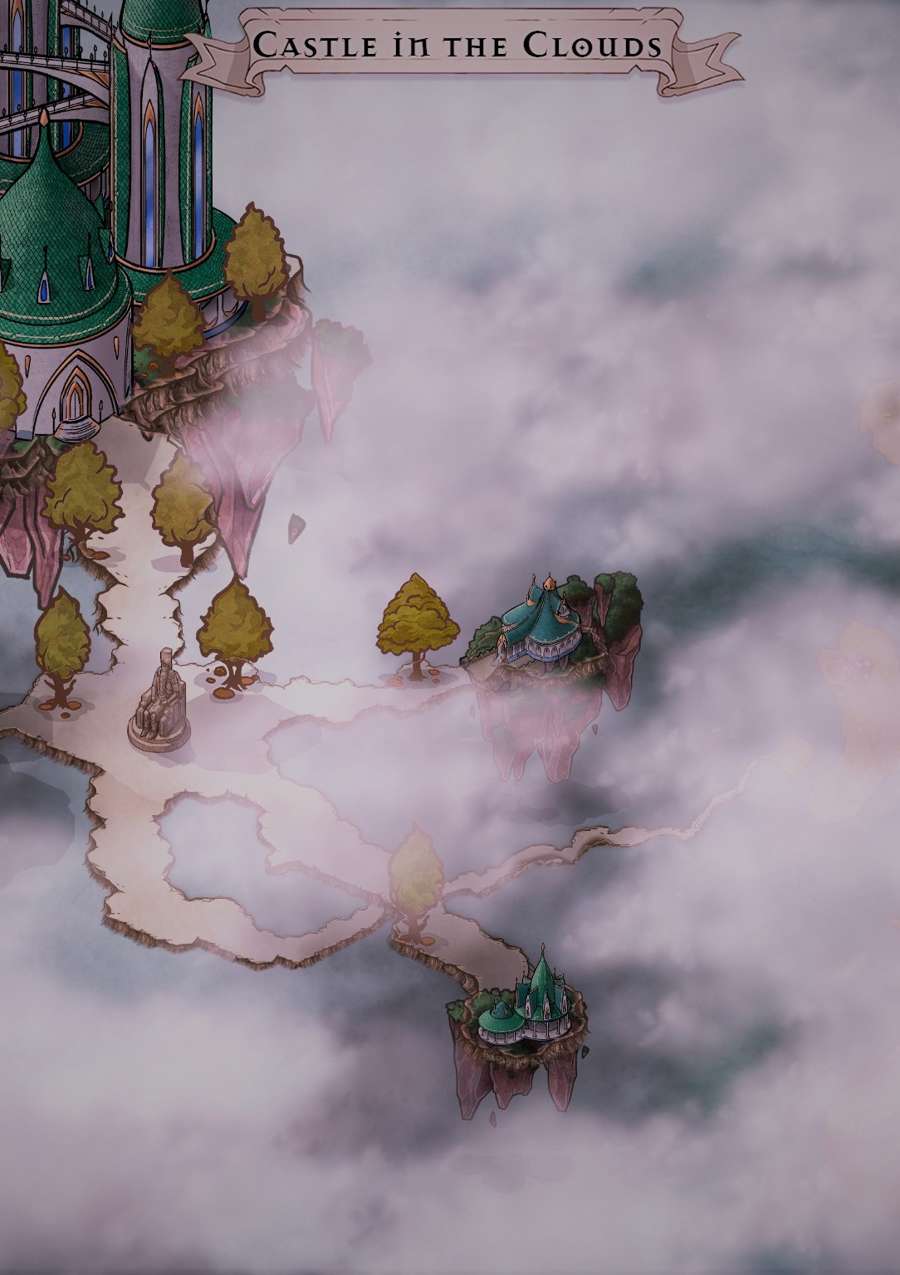 Castle in the Clouds Sky Castle Map - LeLanglacier | DriveThruRPG