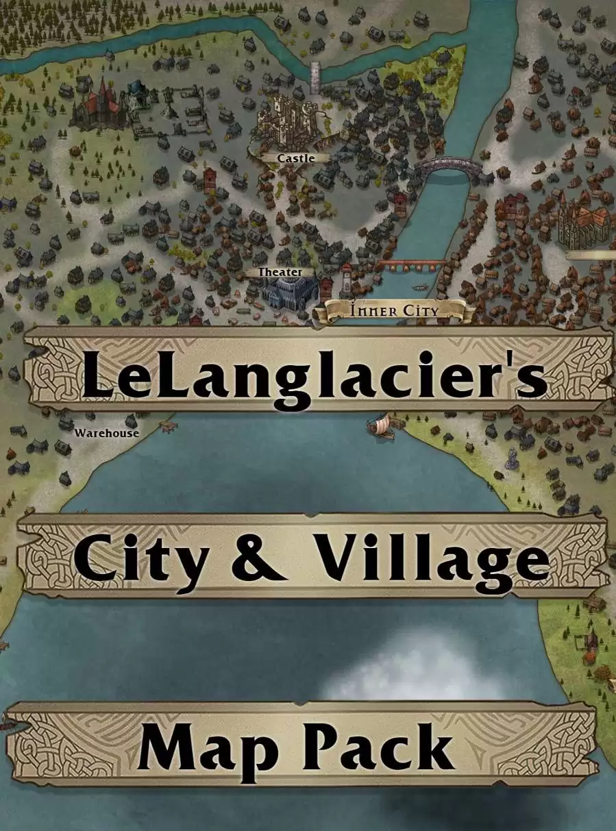 Village / City Map Bundle [BUNDLE] - LeLanglacier | DriveThruRPG
