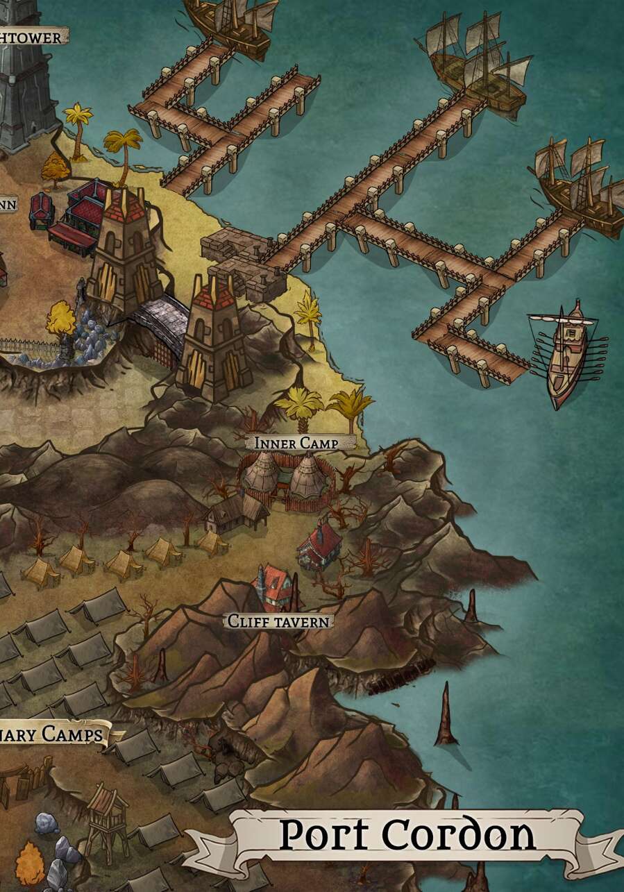 Port Cordon Port Camp Farm Map - LeLanglacier | DriveThruRPG