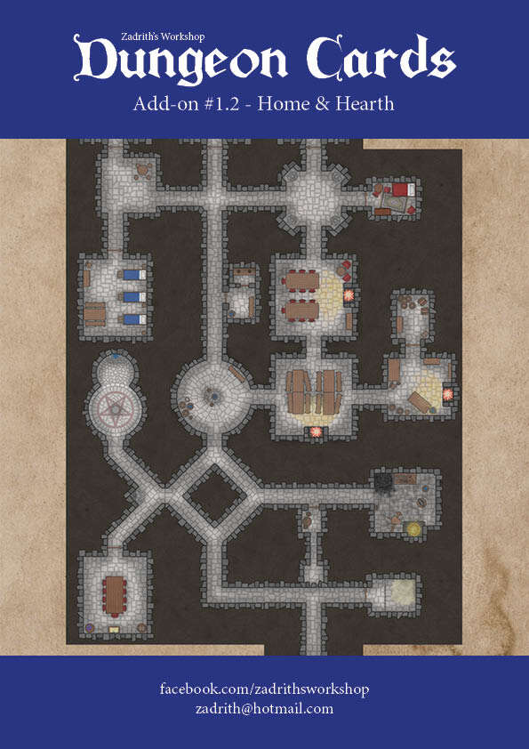 Dungeon Cards Add-on #1.2 - Home & Hearth - Zadrith | DriveThruRPG