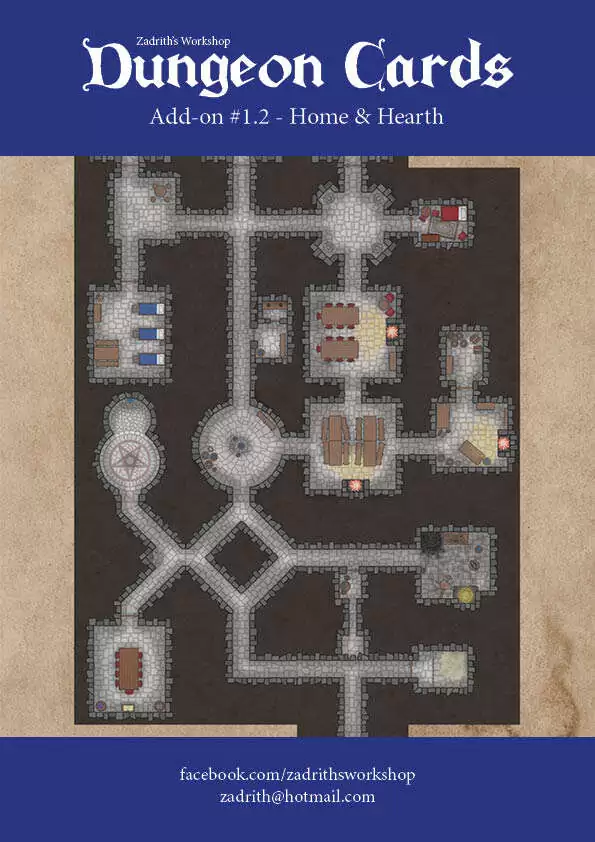 Dungeon Cards Add-on #1.2 - Home & Hearth - Zadrith | DriveThruRPG