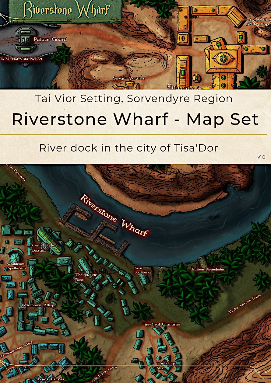 Riverstone Wharf - Map set - Hope Maps | DriveThruRPG