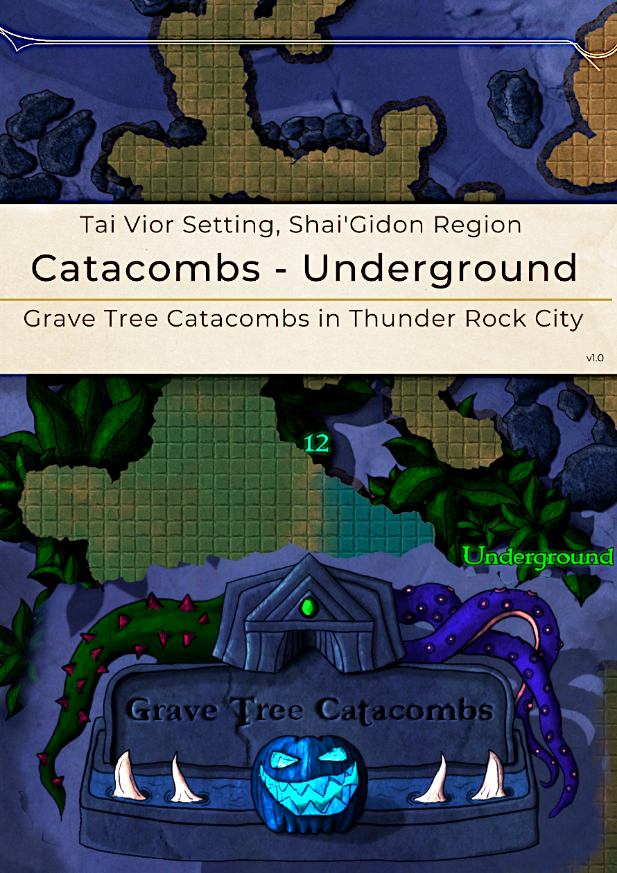 Catacombs - Underground MAP set - Grave Tree - Hope Maps | DriveThruRPG
