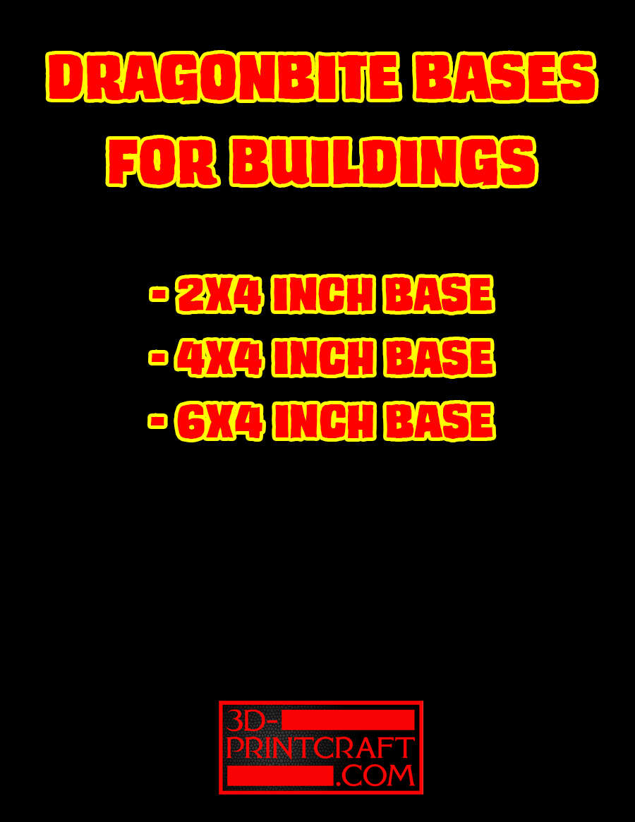 Bases for Buildings - 3dprintcraft | DriveThruRPG