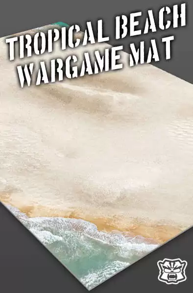 Tropical Beach Wargame Battle Mat - The Wookiee Workshop | DriveThruRPG