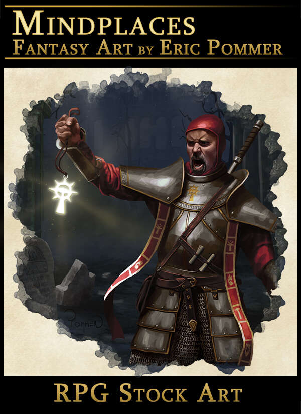 Cleric of the Hammer RPG Stock Art - Mindplaces | DriveThruRPG