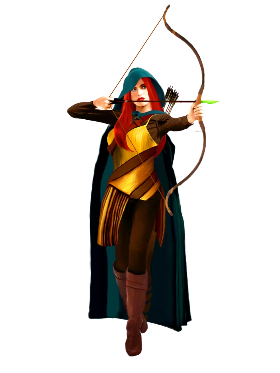 Human Female Archer (RPG Stock Art) - EOF Game Resources | Stock Art ...