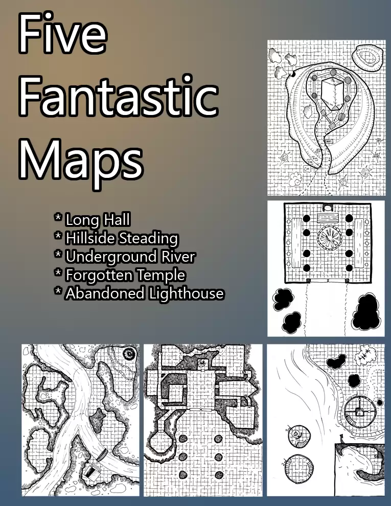 Five Location Maps - FallenWyvern | DriveThruRPG