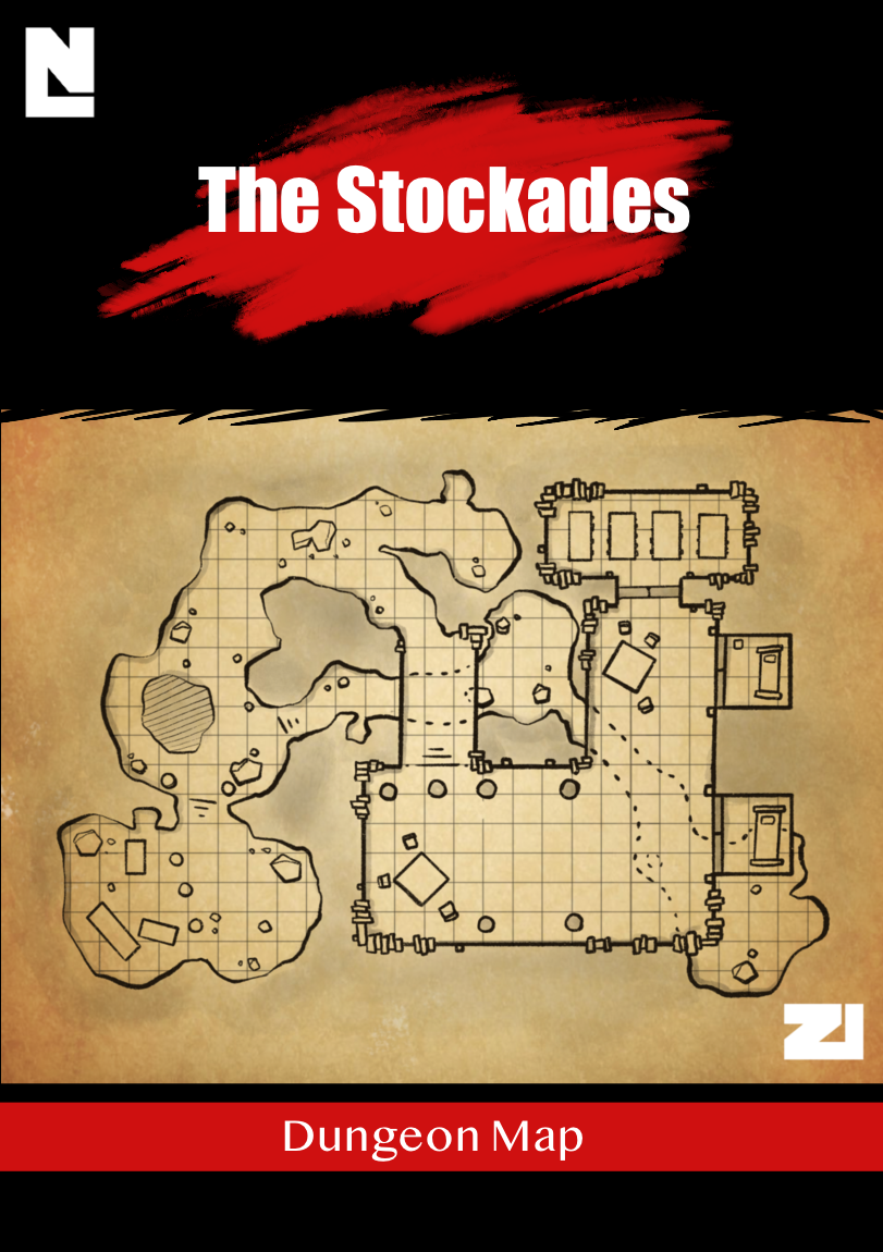 The Stockades (Dungeon Map) - Nathan99 | DriveThruRPG