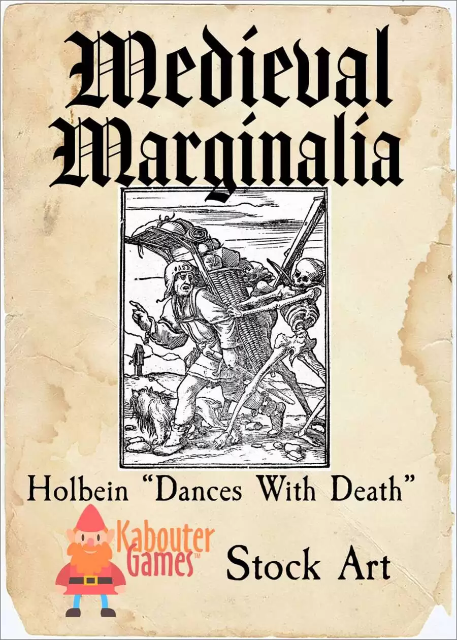 Medieval Marginalia - Holbein's Dance With Death - STOCK ART - Kabouter ...