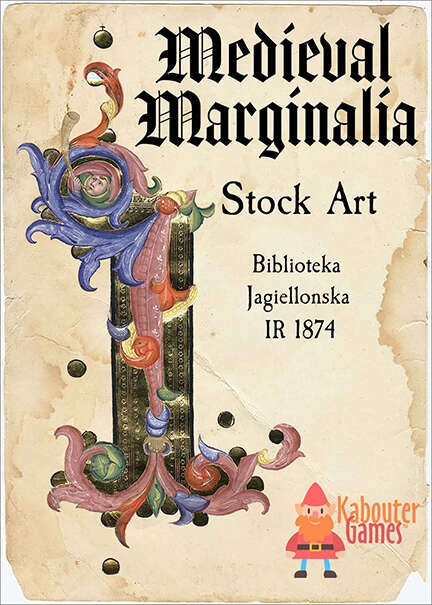 Medieval Marginalia - Illuminated Capital I - STOCK ART - Kabouter ...