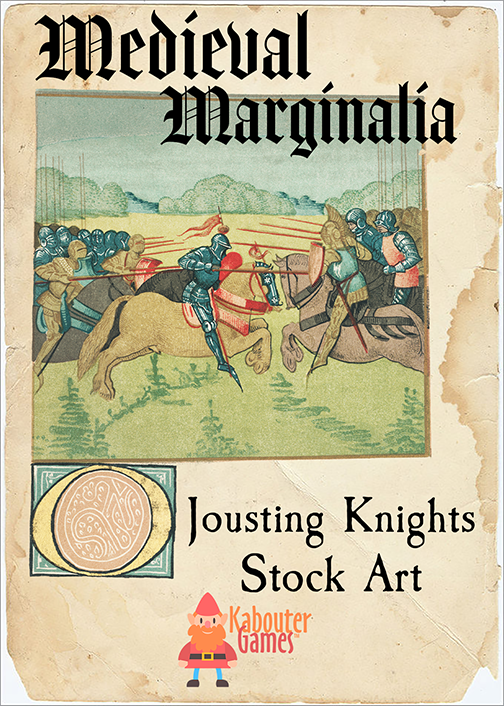 Medieval Marginalia - Jousting Knights - STOCK ART - Kabouter Games ...