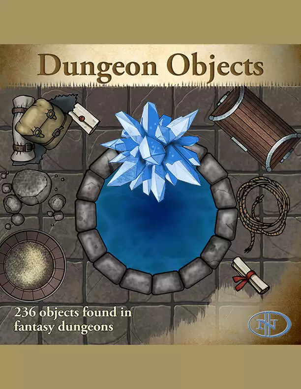 Map Pack 02: Dungeon Objects - Devin Night | DriveThruRPG